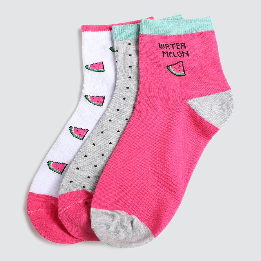 Medias para niña sandias talla grande - Facol