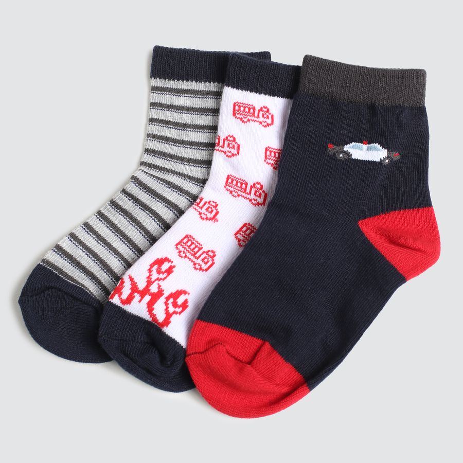 Medias para niño pack por 3 talla pequeña - Facol